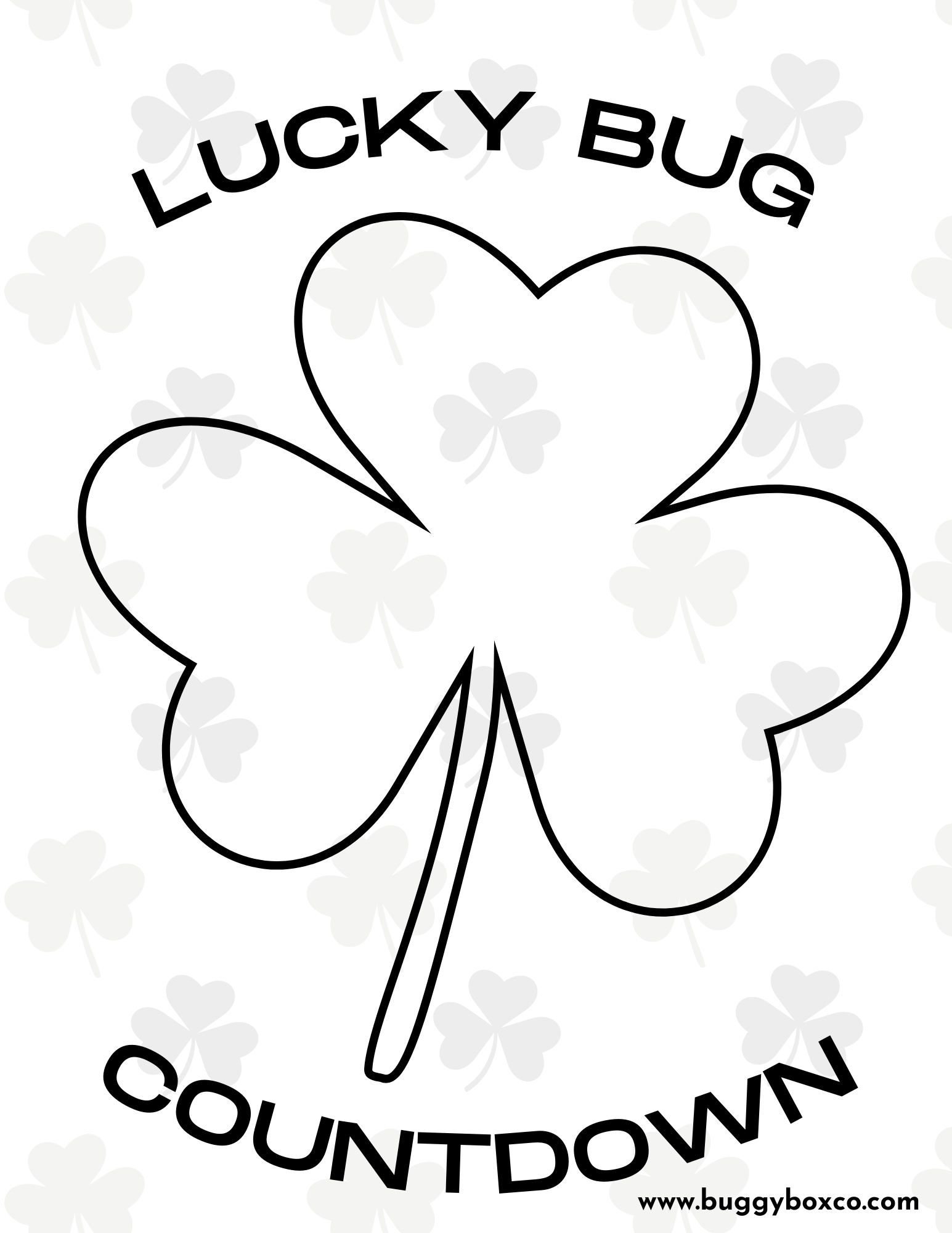 March LUCKY Countdown with Your Toddler – Buggy Box Co.